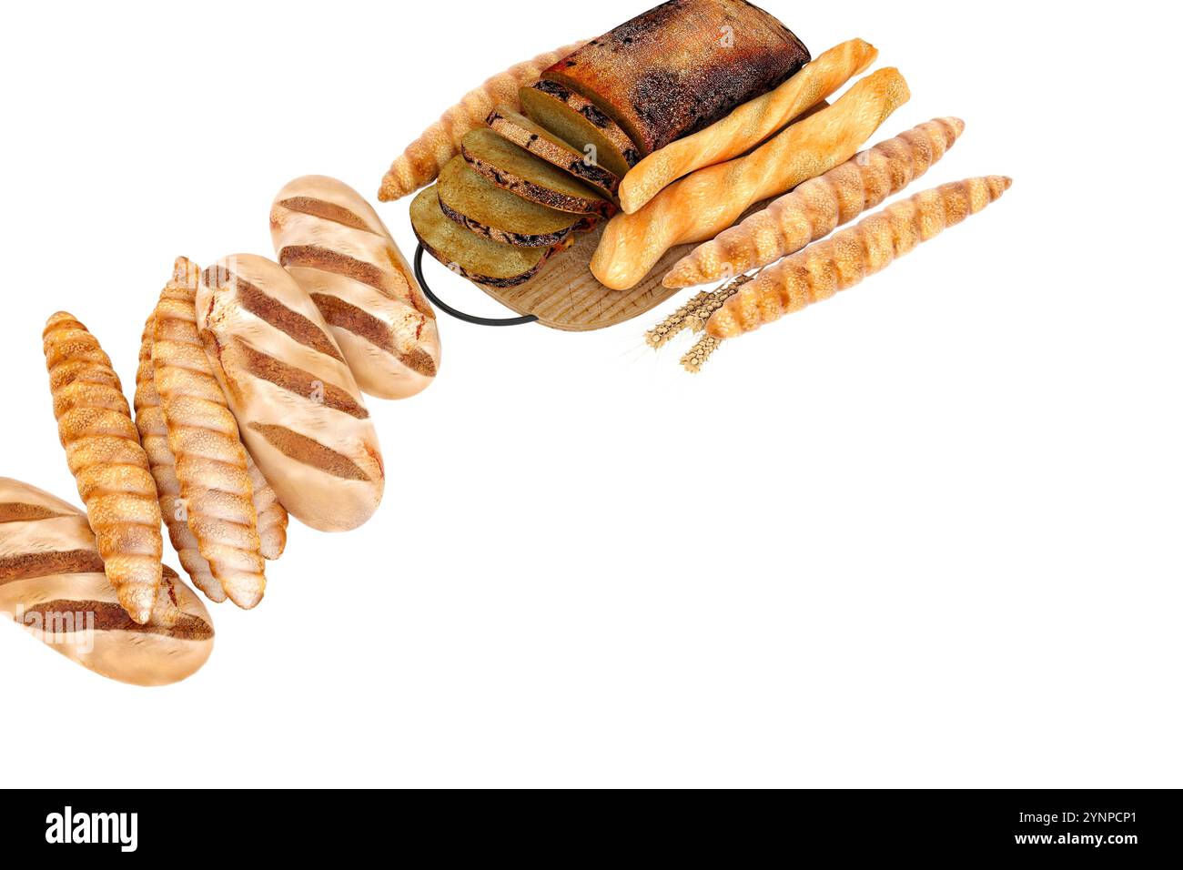 Sandwich bread vector Cut Out Stock Images & Pictures - Alamy
