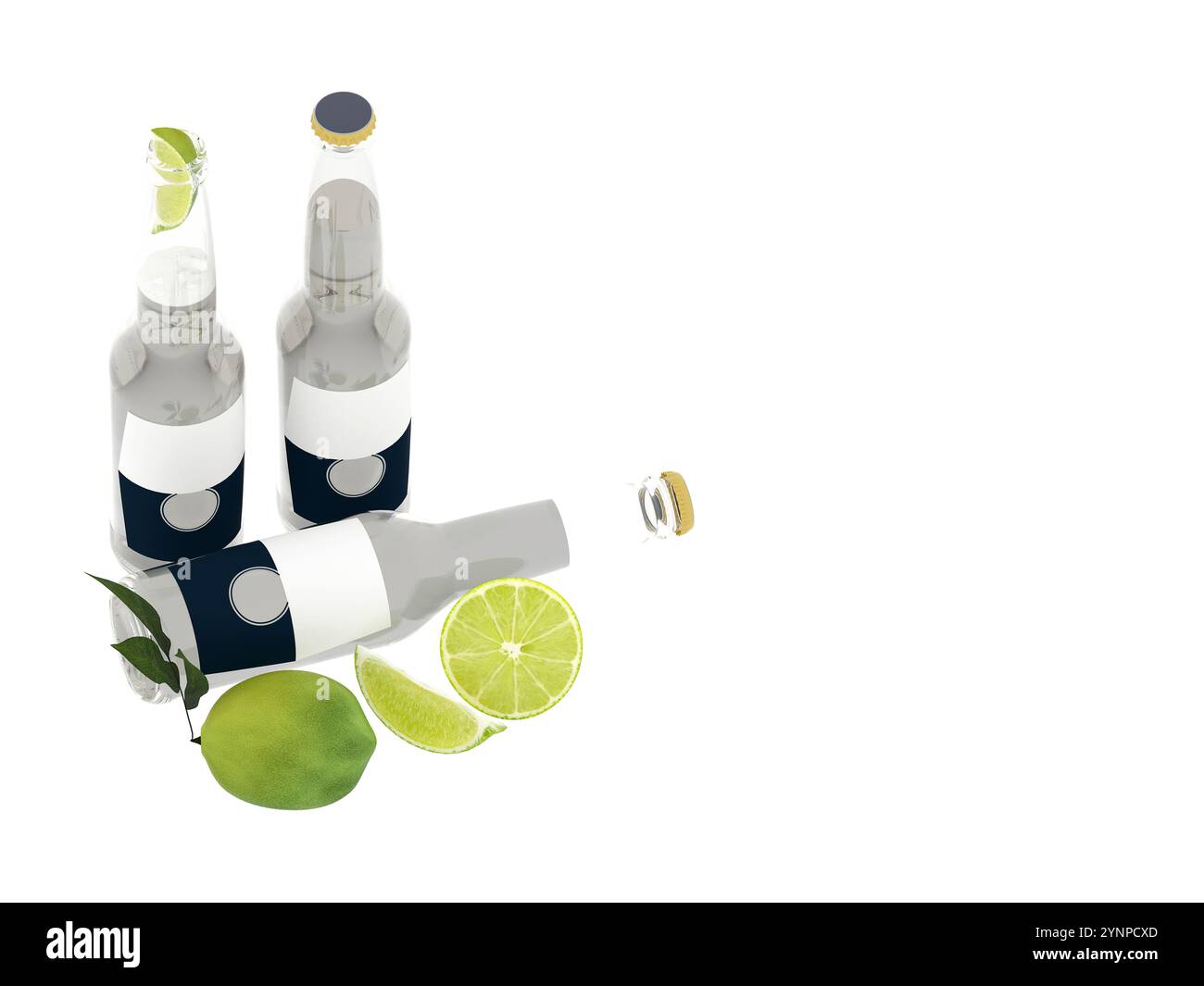 Vector illustration realistic lime Cut Out Stock Images & Pictures - Alamy