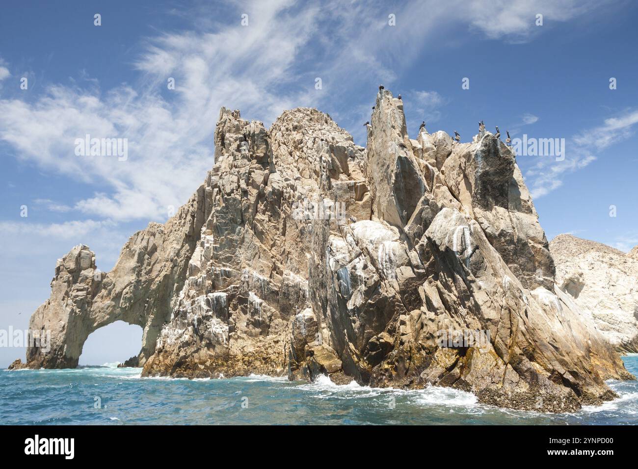 Rocks formation at the end of land named los arcos. Cabos San Lucas ...