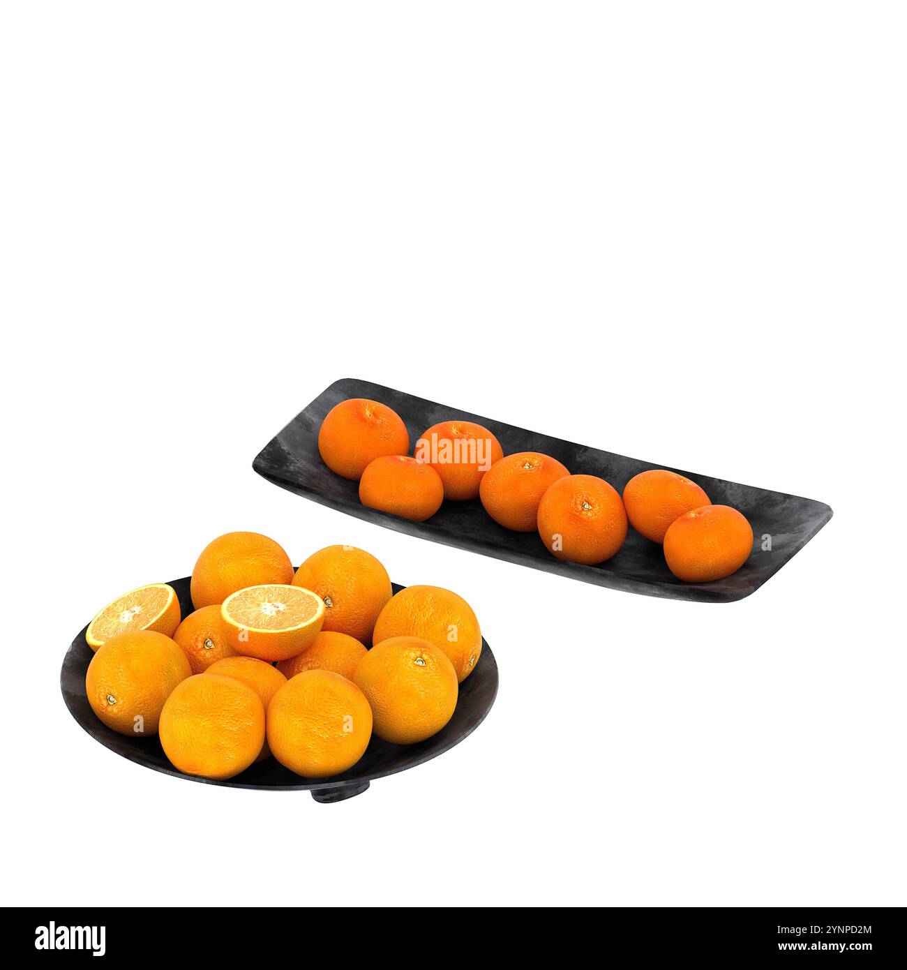 Vector 3d realistic orange Cut Out Stock Images & Pictures - Alamy