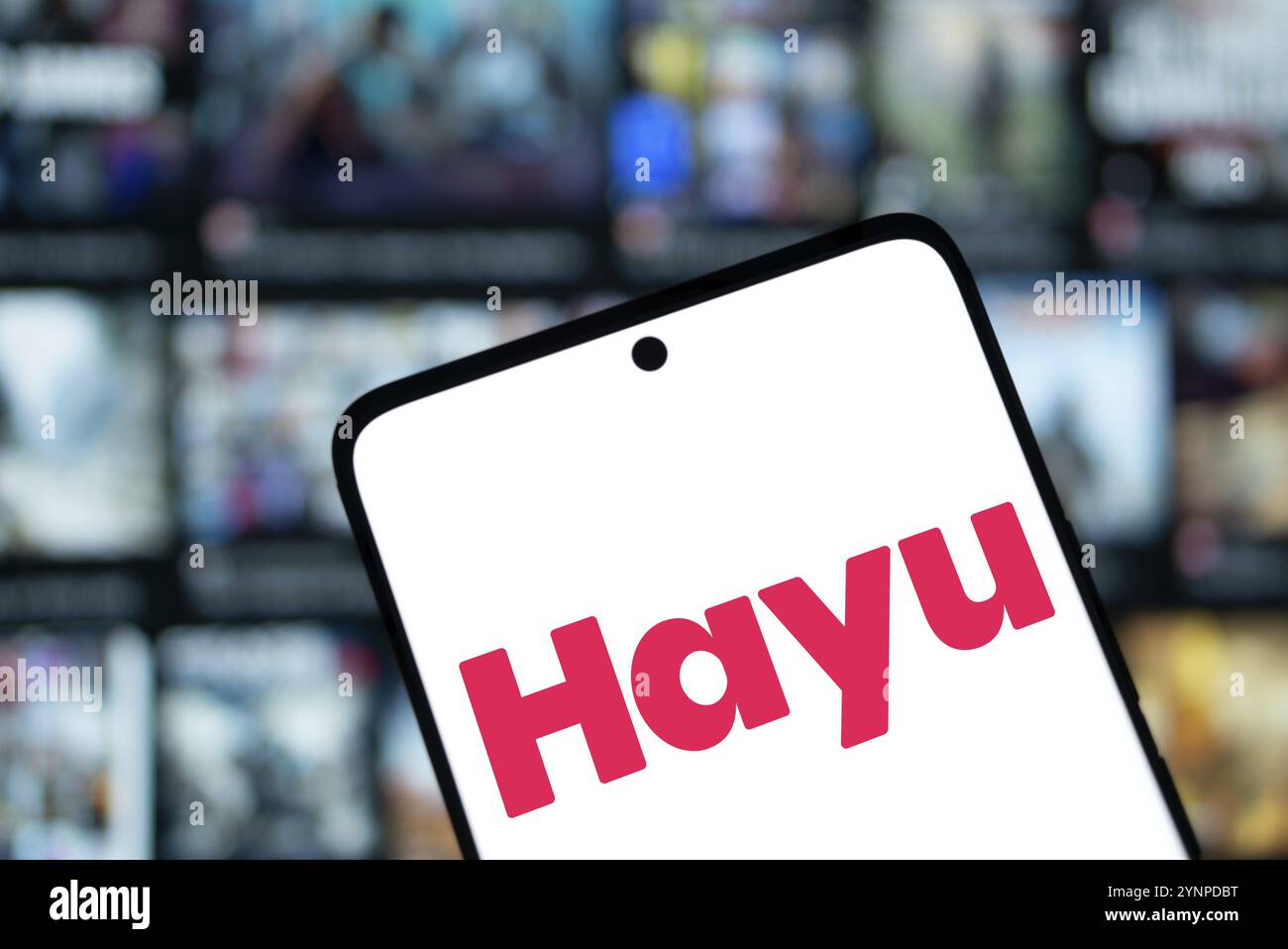 Dhaka, Bangladesh- 24 Nov 2024: Hayu logo is displayed on smartphone ...