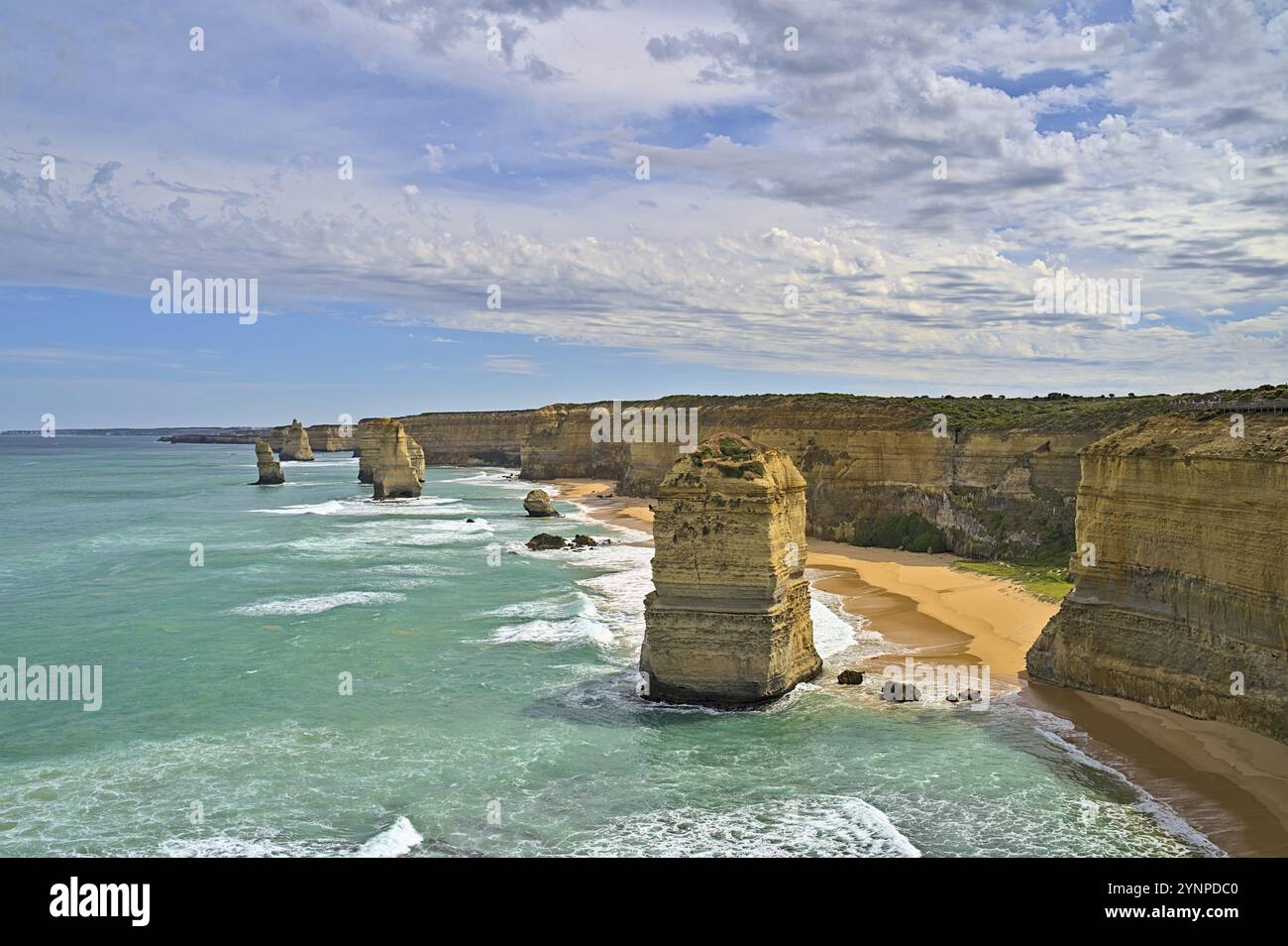 The Twelfe Apostels at the Great Ocean Road in the afternoon Stock ...