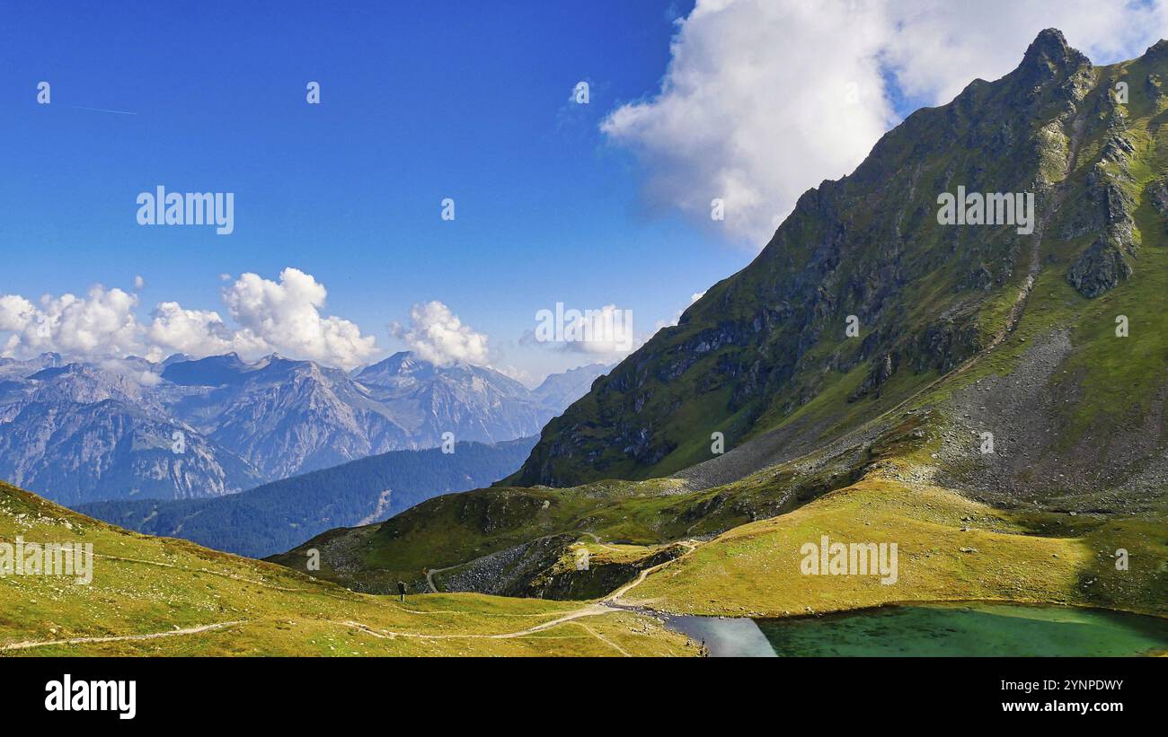 Via ferrata Hochjoch and Herzsee in Montafon Stock Photo - Alamy
