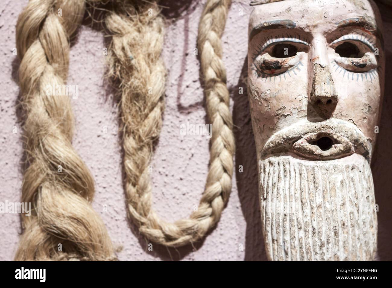 Traditional mexican mask used for dance and ritual. Zacatecas, ZAC ...