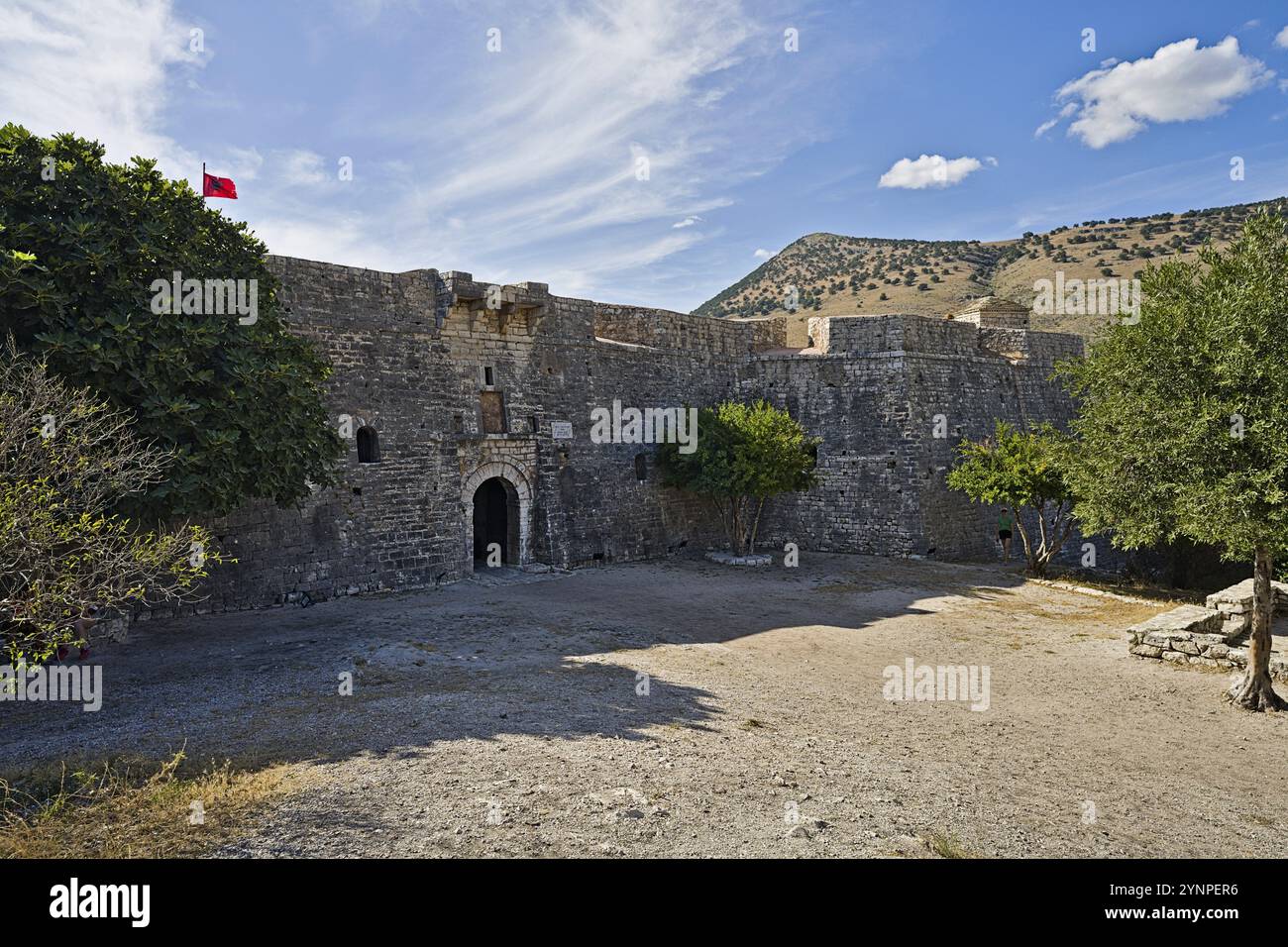 Porto palermo castle from outside. It is alot of stone without any colors Stock Photo - Alamy