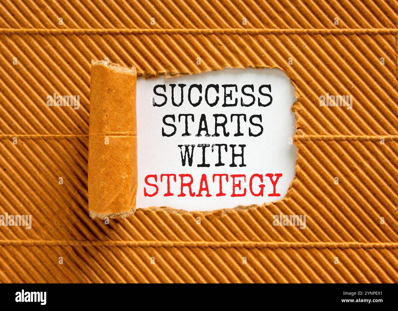 Success starts with strategy symbol. Concept words Success starts with ...