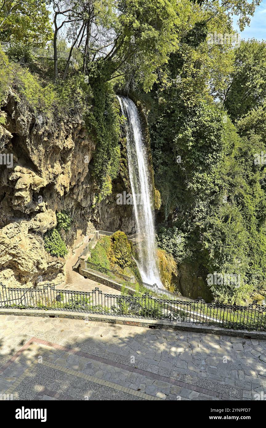 Edessa Waterfalls during summer with little water flow during summer ...