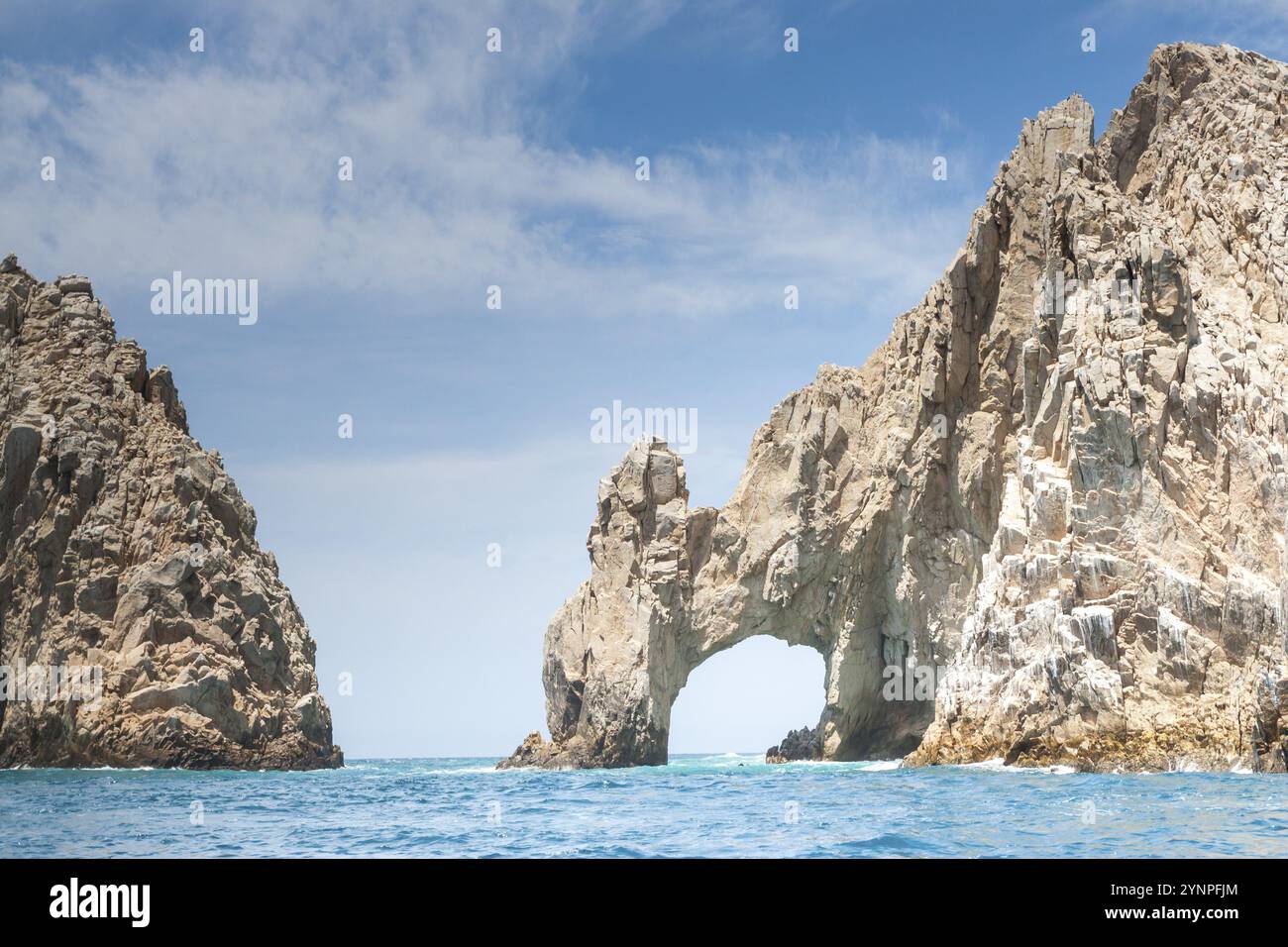 Rocks formation at the end of land named los arcos. Cabos San Lucas ...