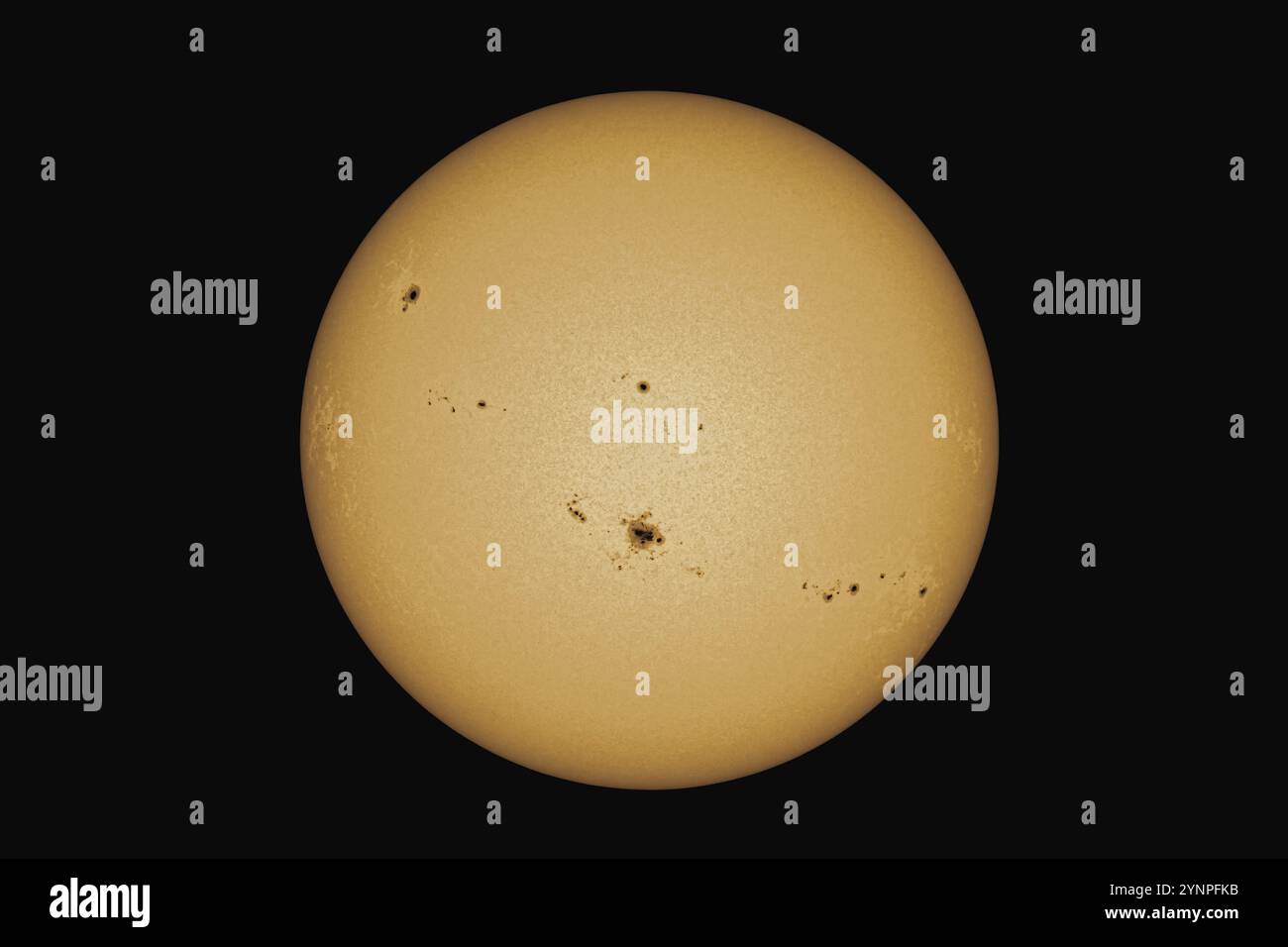 Telescope view of sunspots hi-res stock photography and images - Alamy