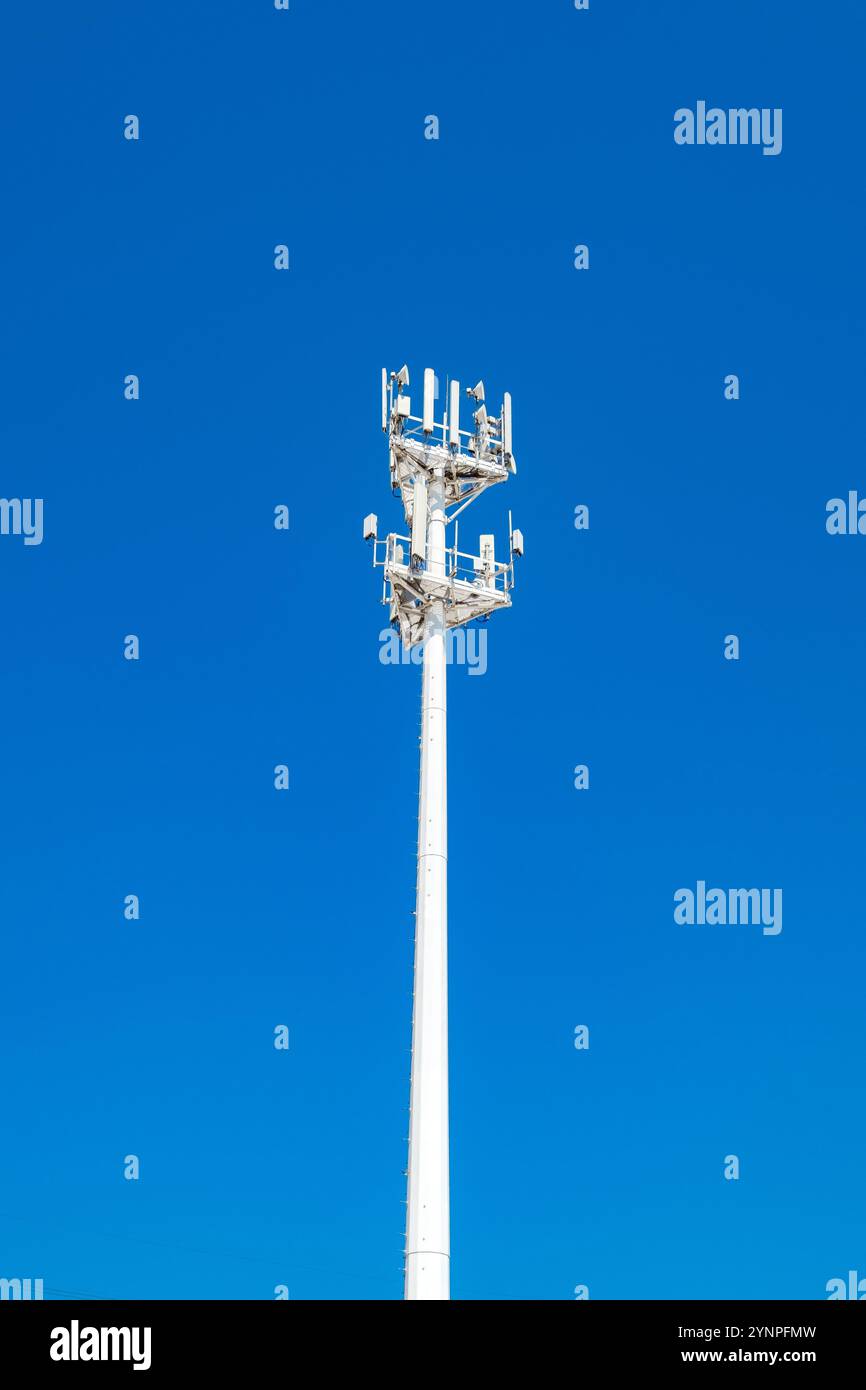 mobile telecommunication cell tower for wireless internet connection ...