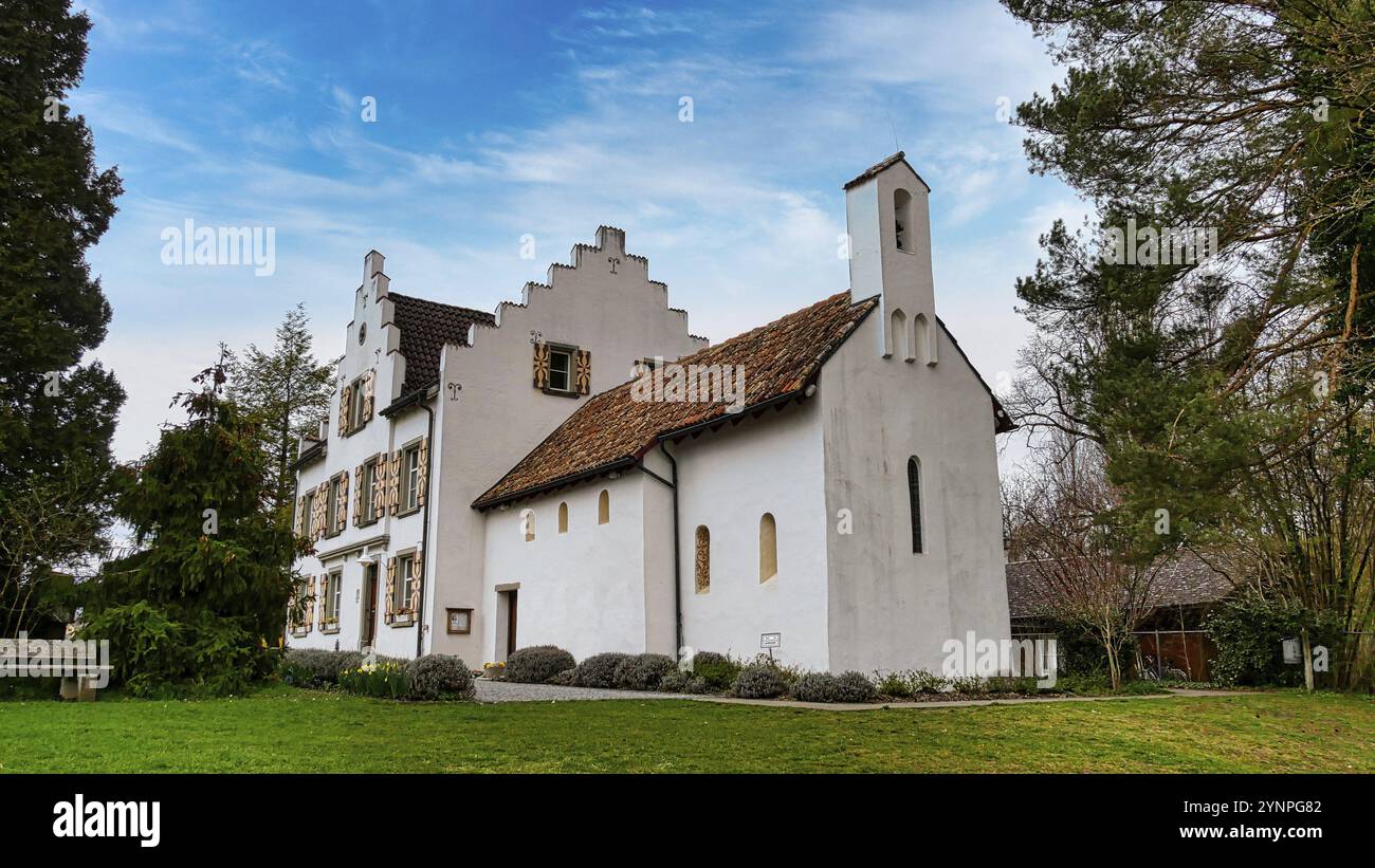 Priest's house and chapel on the island of Werd Stock Photo - Alamy