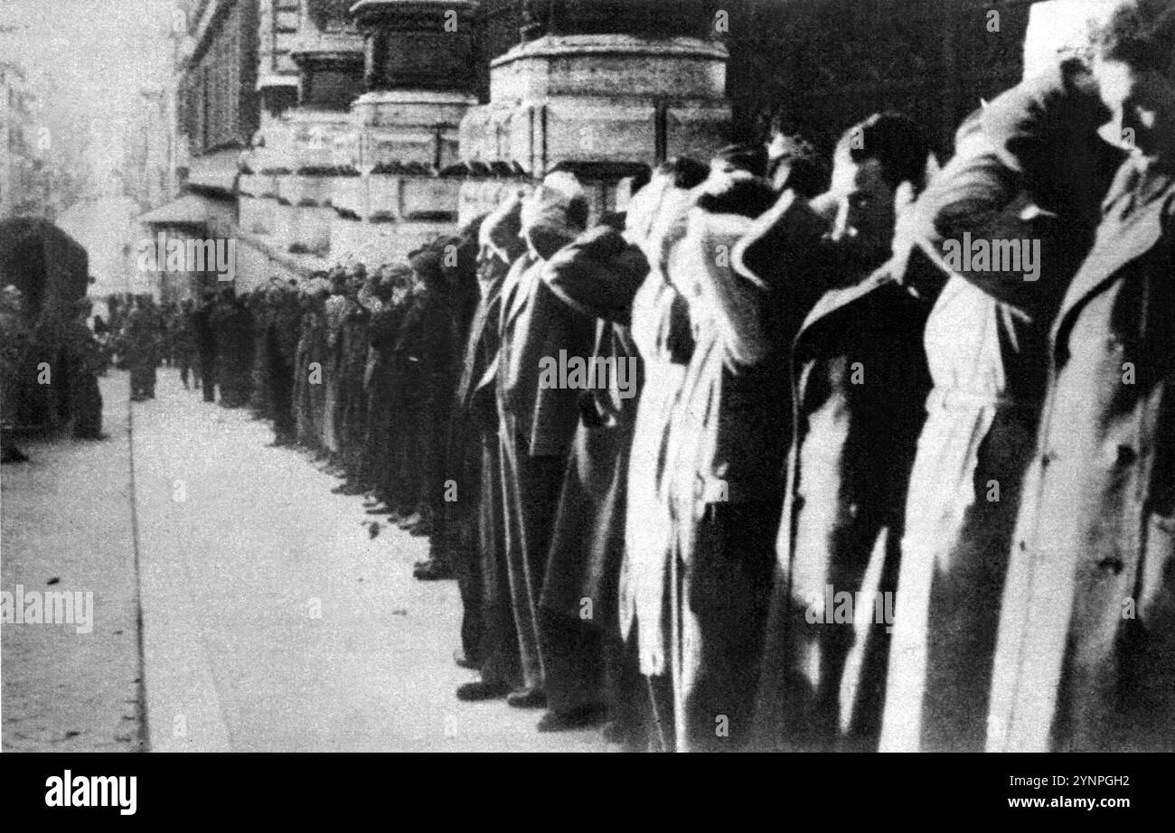 23, march , 1944, ROME , ITALY : Arrested after the partisan attack in ...