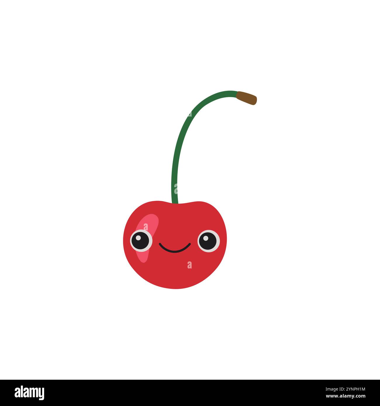 Cute cherry with smiling face Stock Vector Image & Art - Alamy