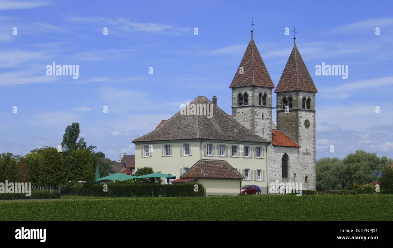 Church on the island of Reichenau on Lake Constance Stock Photo - Alamy