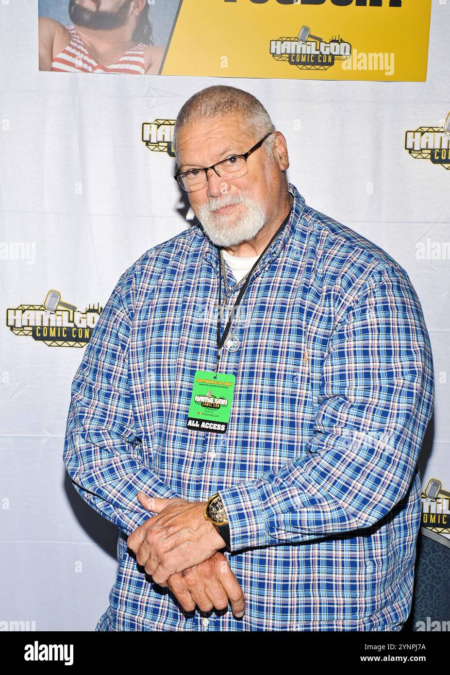 21 September 2024 - Hamilton, Ontario, Canada. Retired wrestler Fred ...