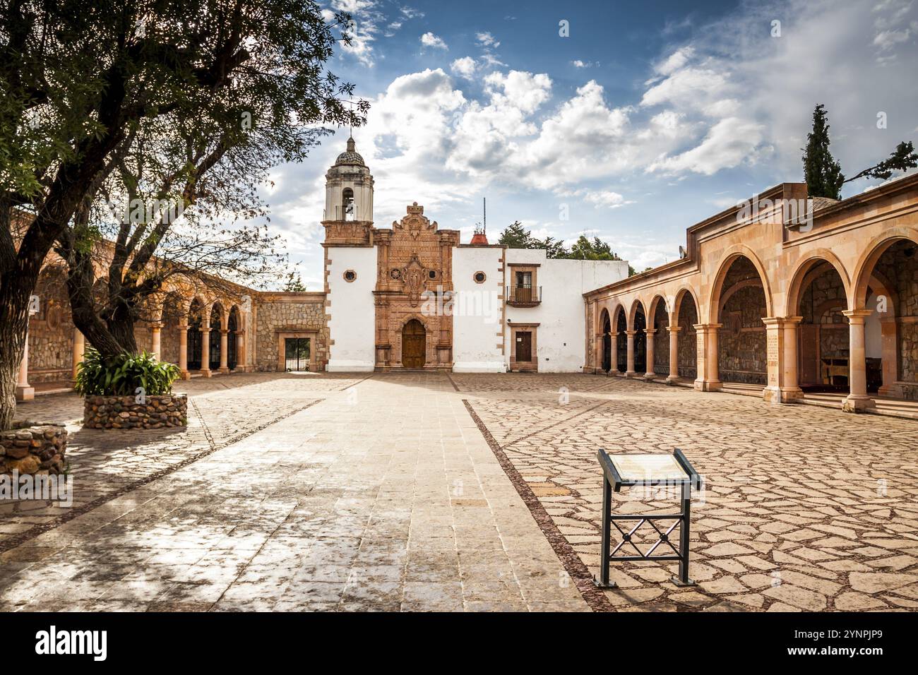 Church at the Cierro of Bufa after a summer storm. Zacatecas, ZAC ...