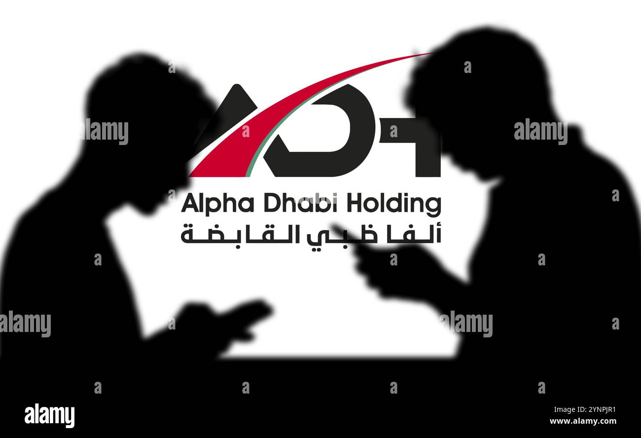Alpha Dhabi Holding (ADH) logo on smartphone Stock Photo - Alamy