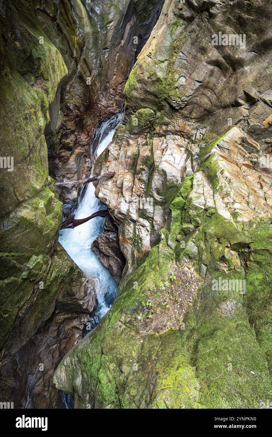 A view of the Orrido Gorge in Bellano on Lake Como Stock Photo - Alamy