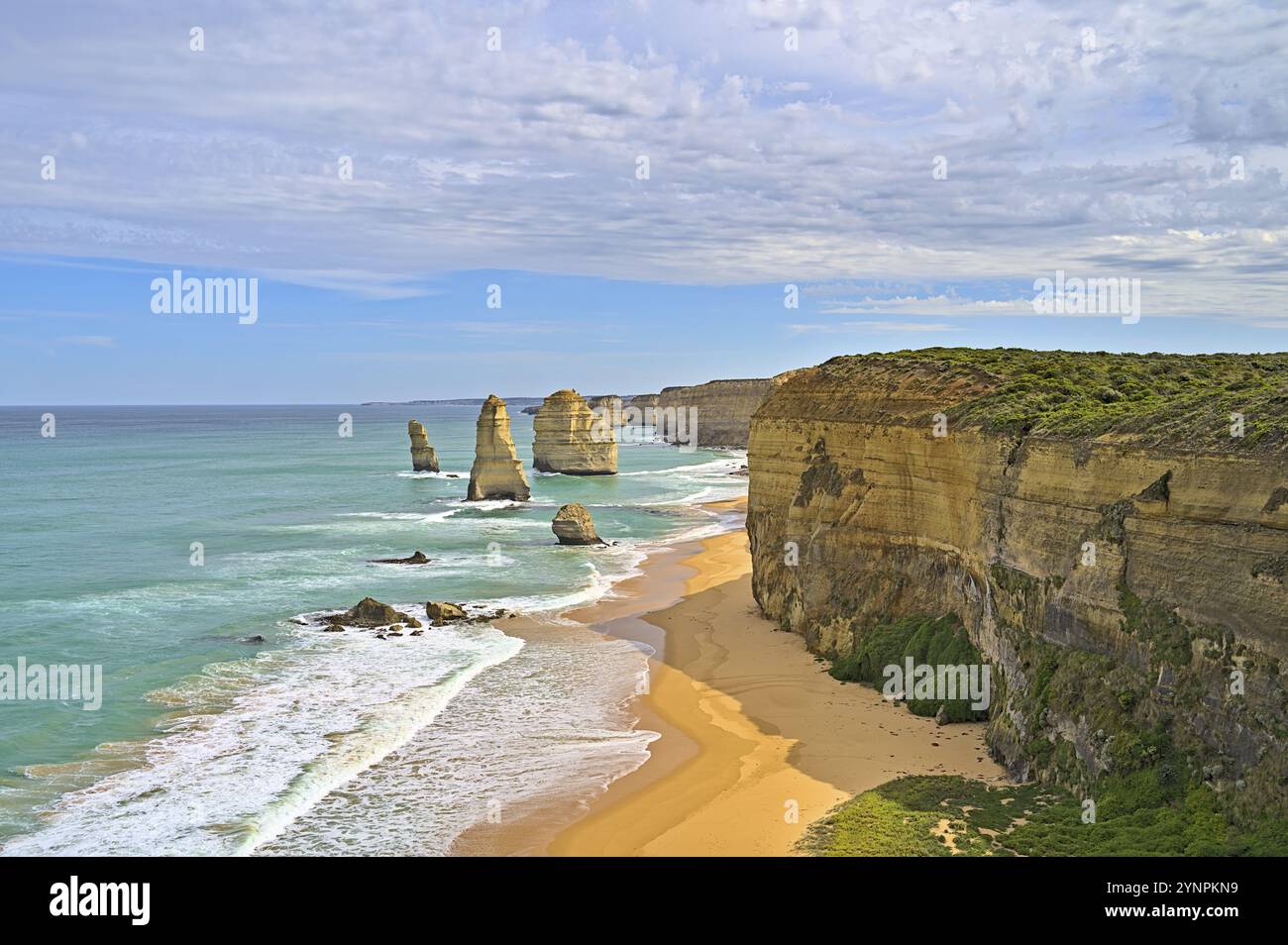 The Twelfe Apostels at the Great Ocean Road in the afternoon Stock ...