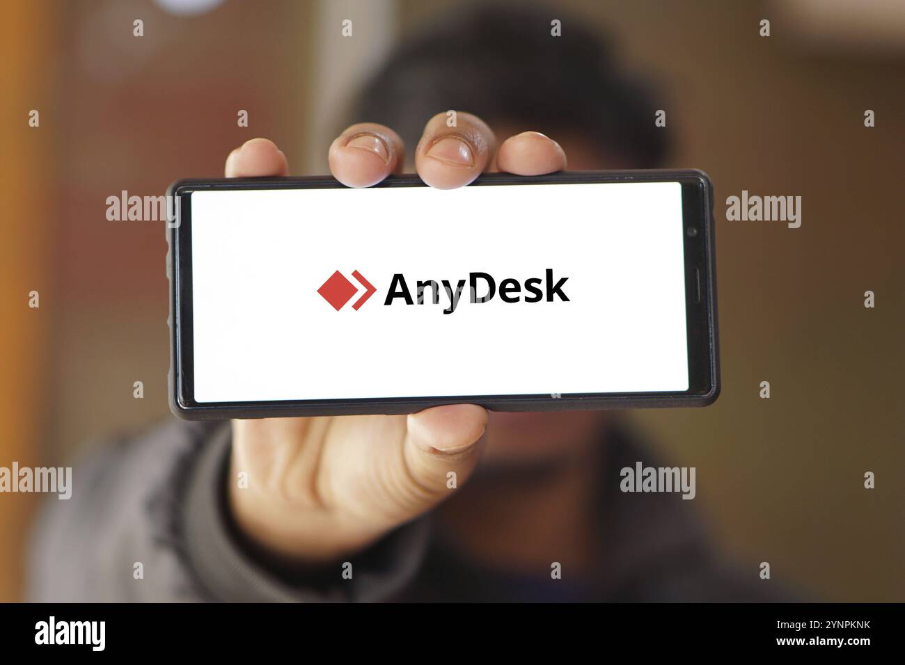 AnyDesk app logo on phone screen Stock Photo - Alamy