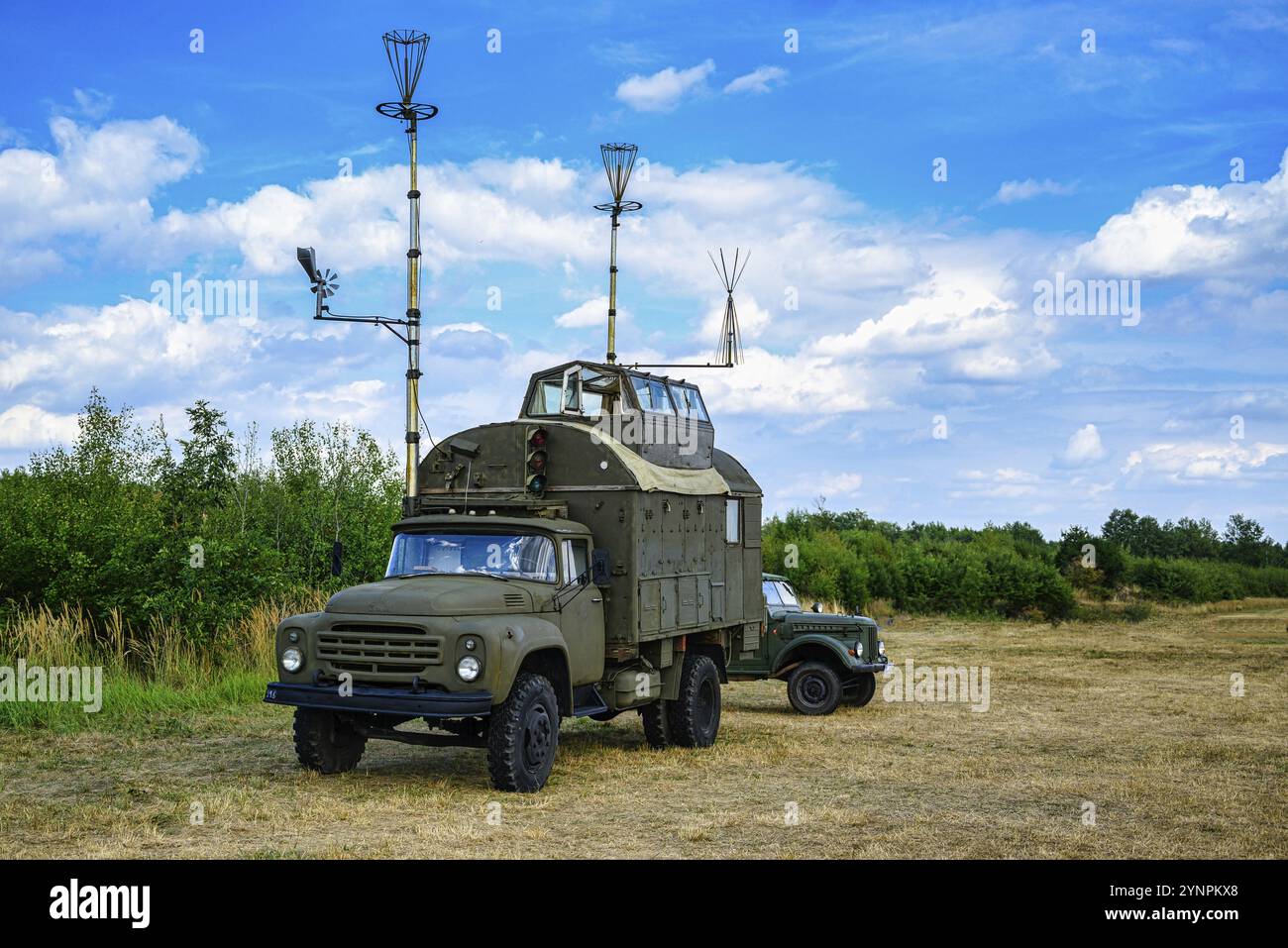 GAZ-53 a Russian truck with a radio case Stock Photo - Alamy