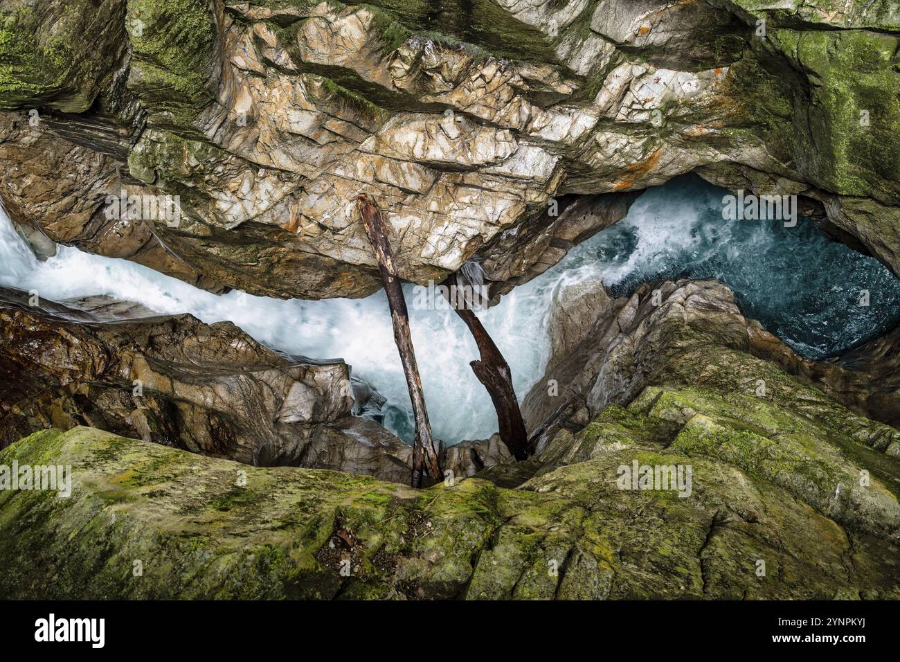 A view of the Orrido Gorge in Bellano on Lake Como Stock Photo - Alamy