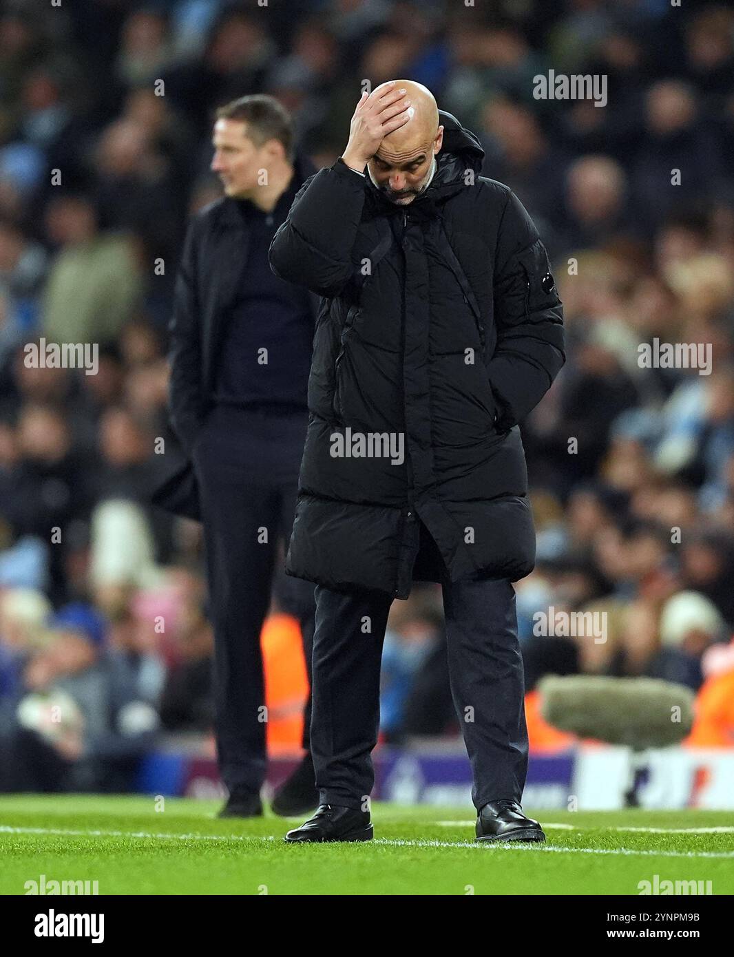 Manchester City manager Pep Guardiola during the UEFA Champions League ...