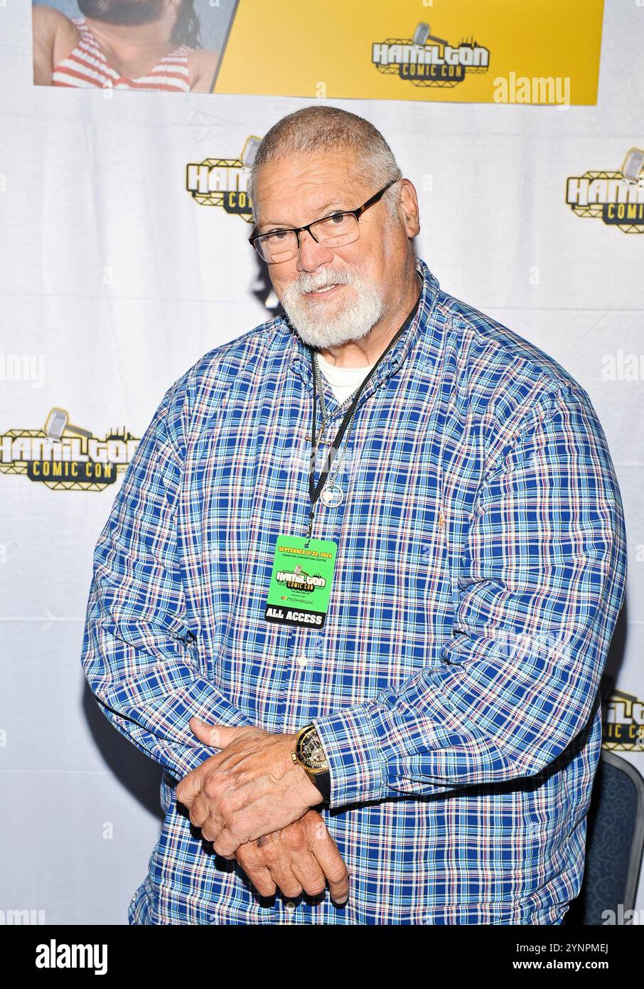 Hamilton, Ontario, Canada. 21st Sep, 2024. Retired wrestler Fred Ottman ...