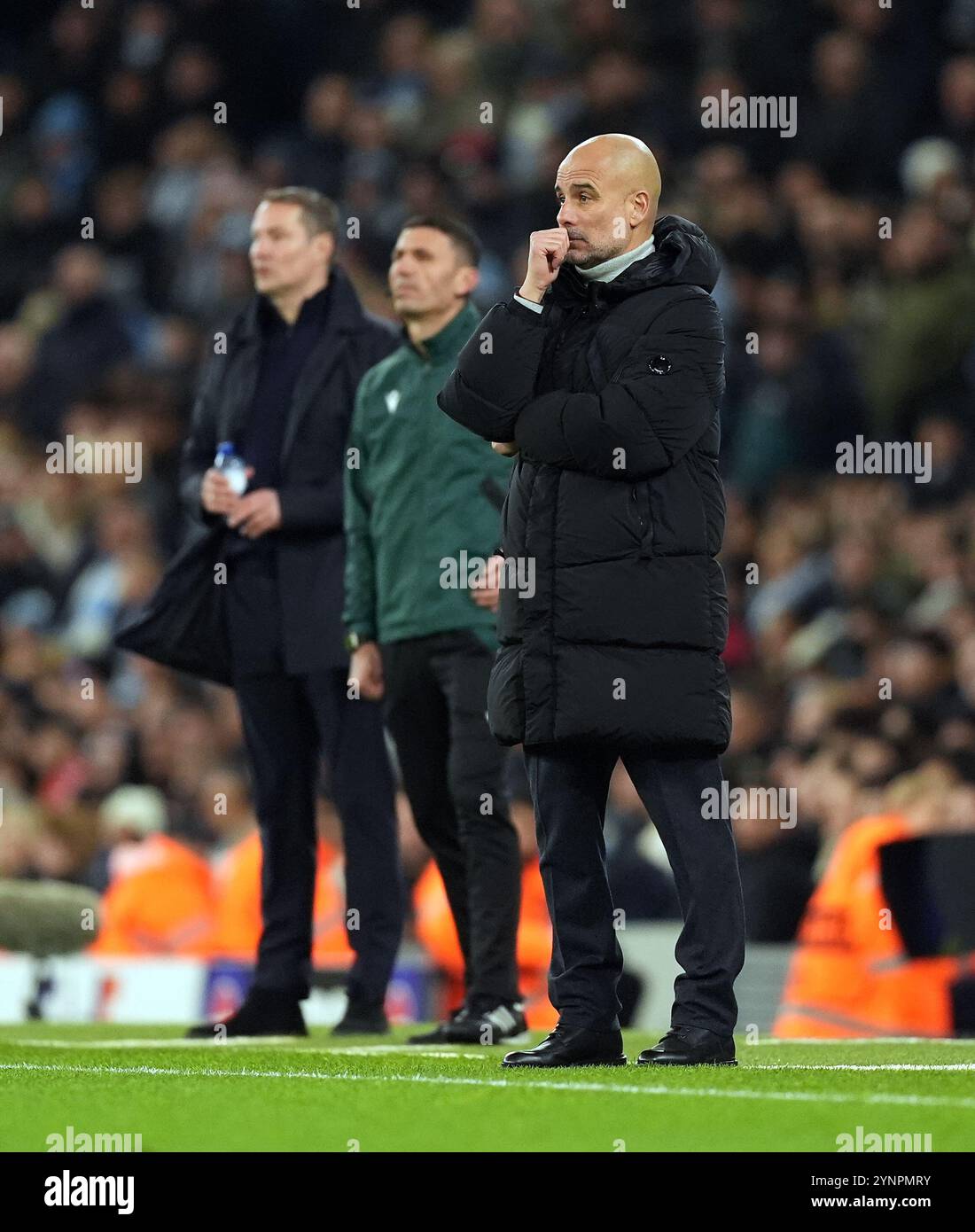 Manchester City manager Pep Guardiola during the UEFA Champions League ...