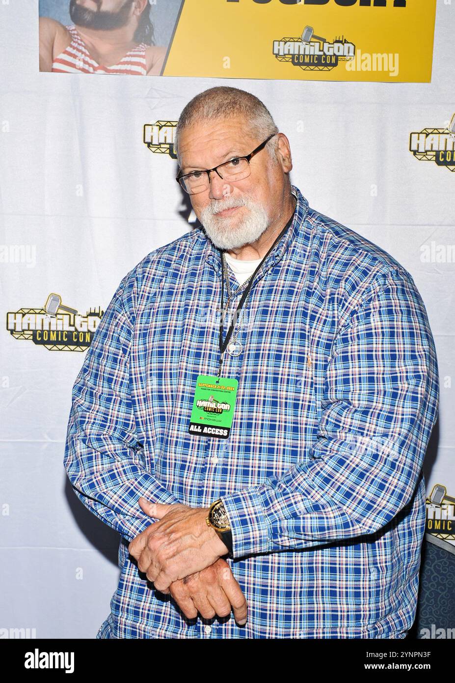 Hamilton, Ontario, Canada. 21st Sep, 2024. Retired wrestler Fred Ottman ...