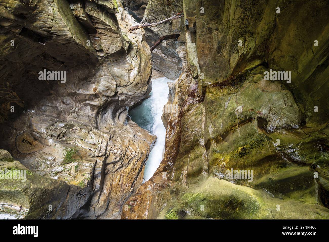 A view of the Orrido Gorge in Bellano on Lake Como Stock Photo - Alamy