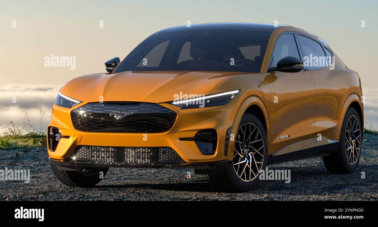 Electric Ford Mustang Mach-E GT Stock Photo - Alamy