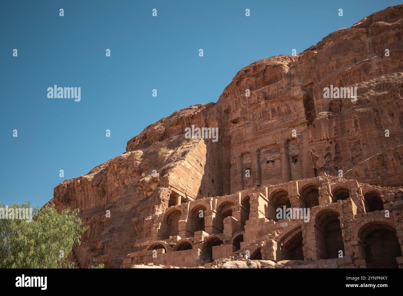 The Urn Nabataean Tomb in Petra. The Sandstone Rock Facade in Jordan ...