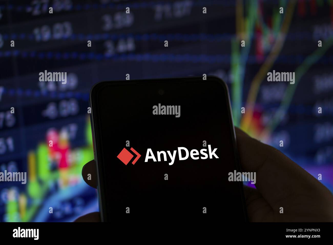 AnyDesk app logo on phone screen Stock Photo - Alamy