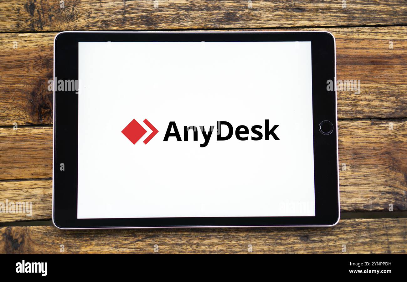 AnyDesk app logo on phone screen Stock Photo - Alamy