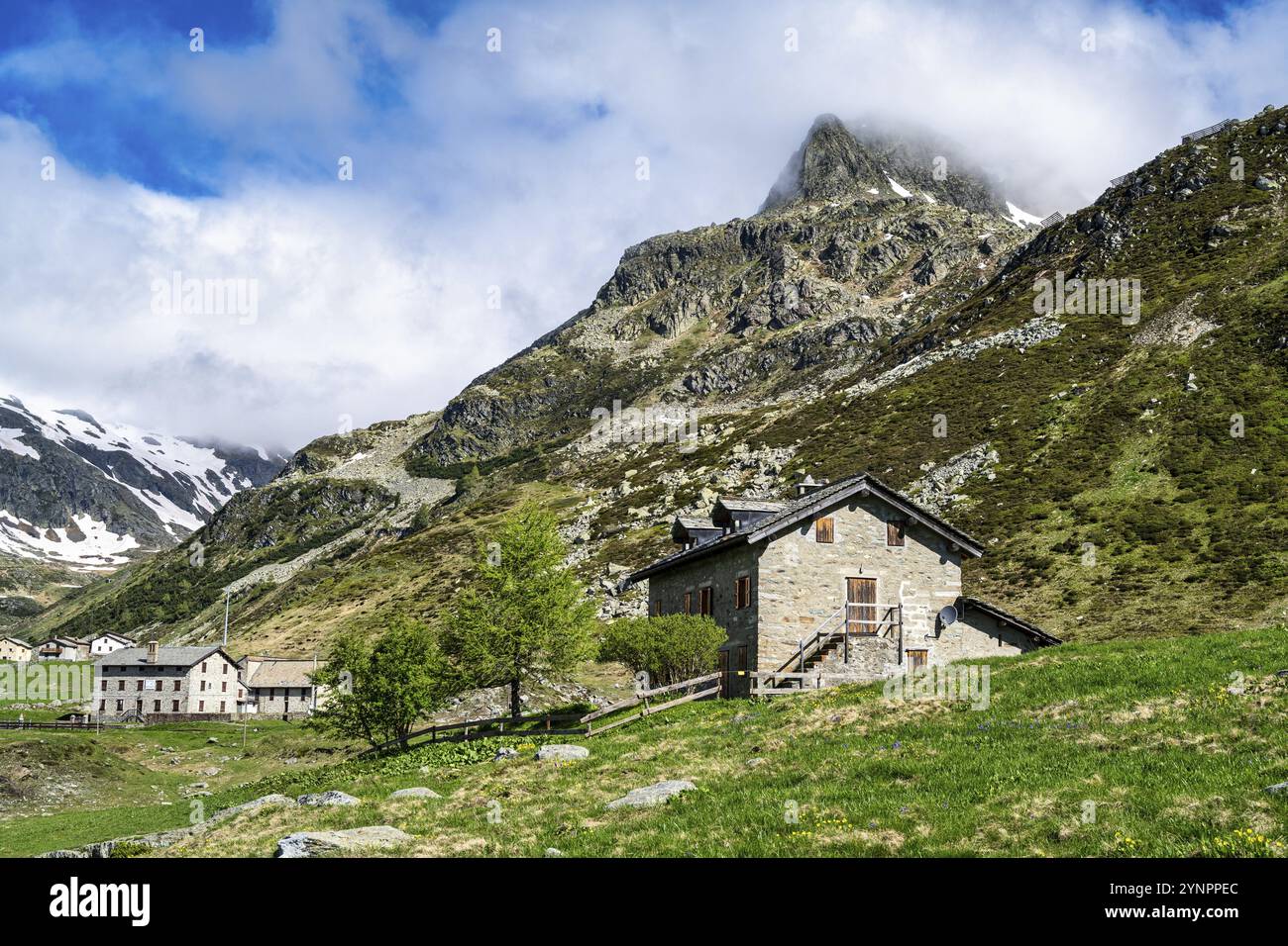 View of the montespluga lake hi-res stock photography and images - Alamy