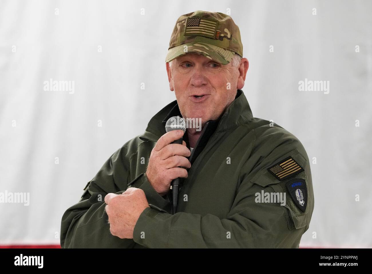 Newly appointed "border czar" TOM HOMAN speaks to assembled law ...