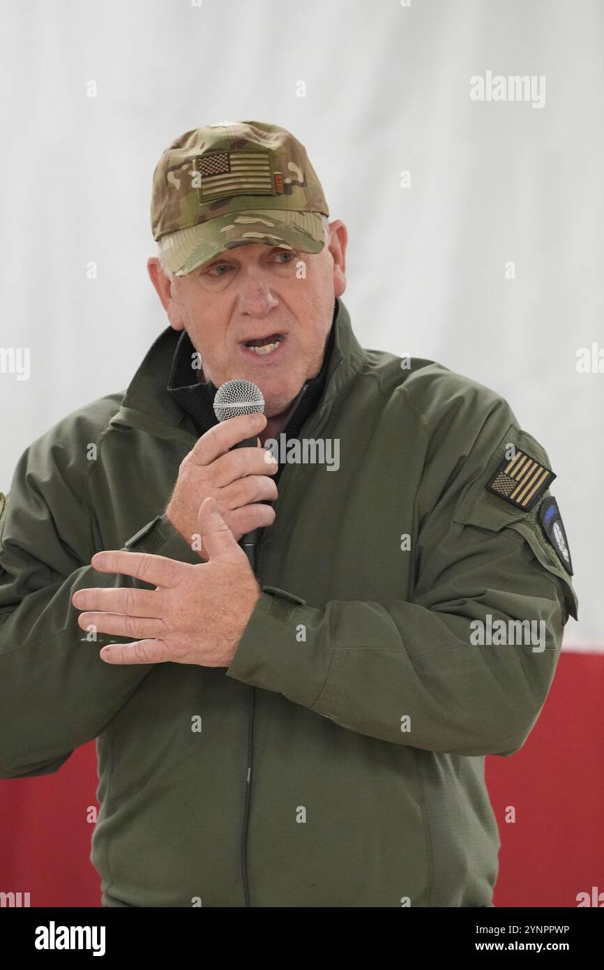 Newly appointed "border czar" TOM HOMAN speaks to assembled law ...