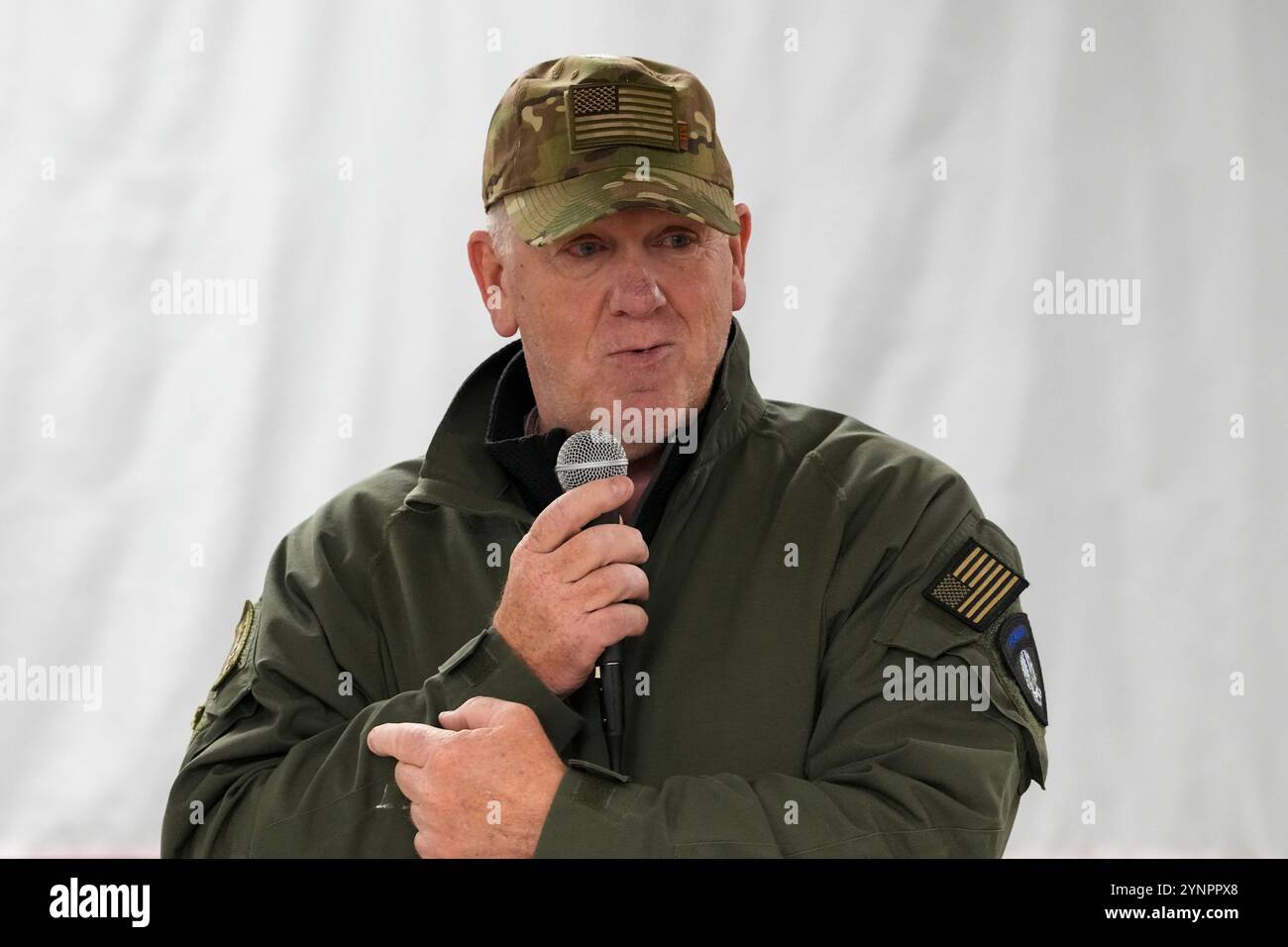 Newly appointed "border czar" TOM HOMAN speaks to assembled law ...