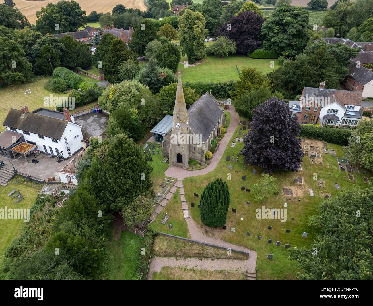 Drone view st john baptist hi-res stock photography and images - Alamy