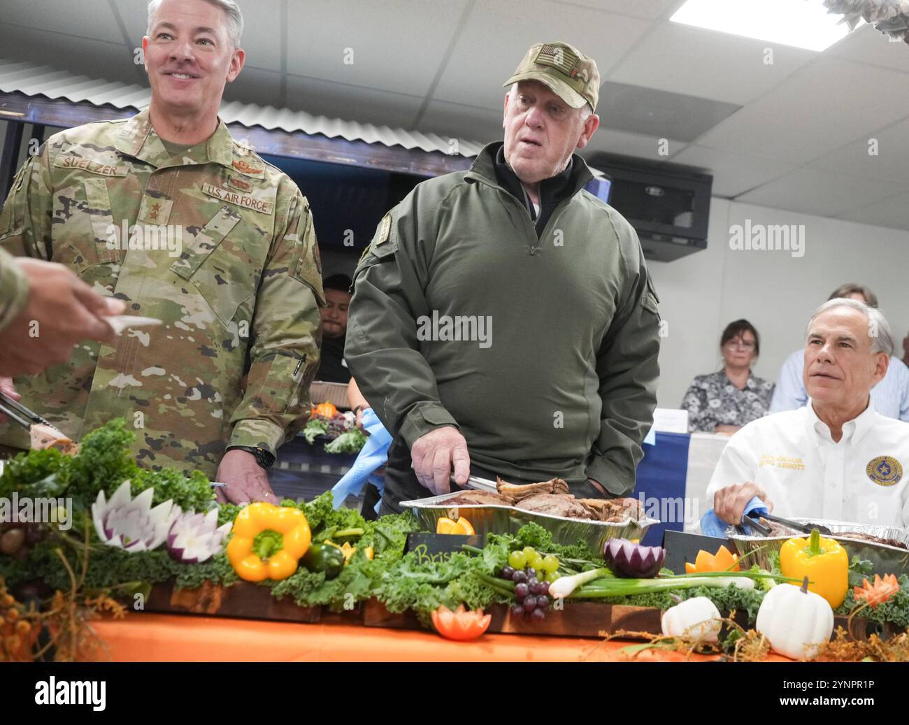 Newly appointed "border czar" TOM HOMAN helps Texas Gov. GREG ABBOTT at ...