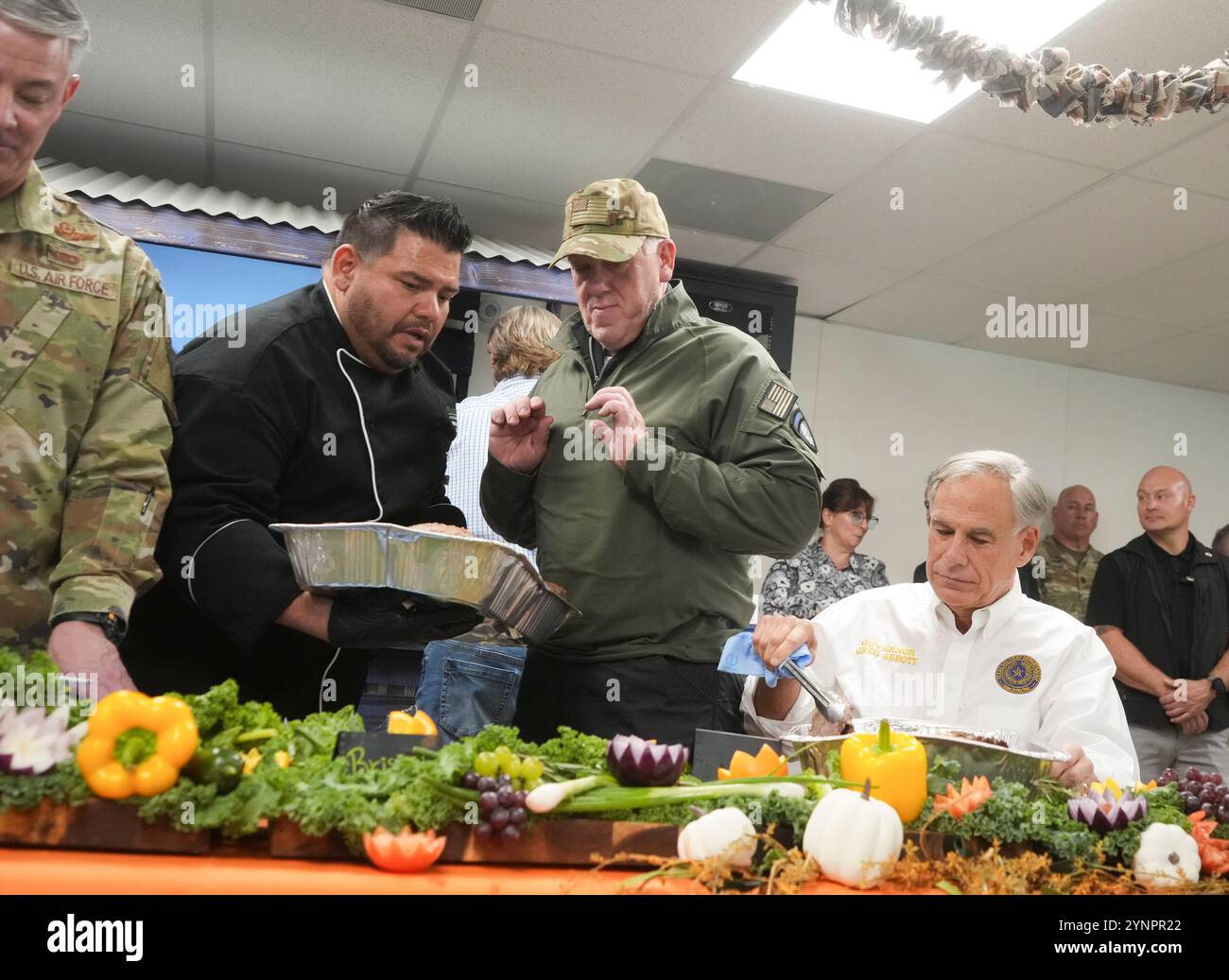 Newly appointed "border czar" TOM HOMAN helps Texas Gov. GREG ABBOTT at ...