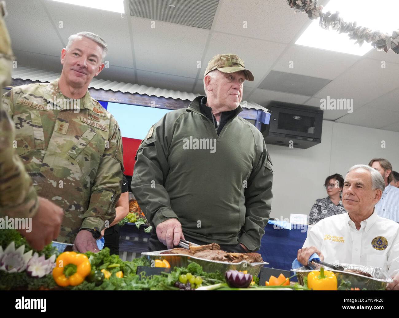 Newly appointed "border czar" TOM HOMAN helps Texas Gov. GREG ABBOTT at ...