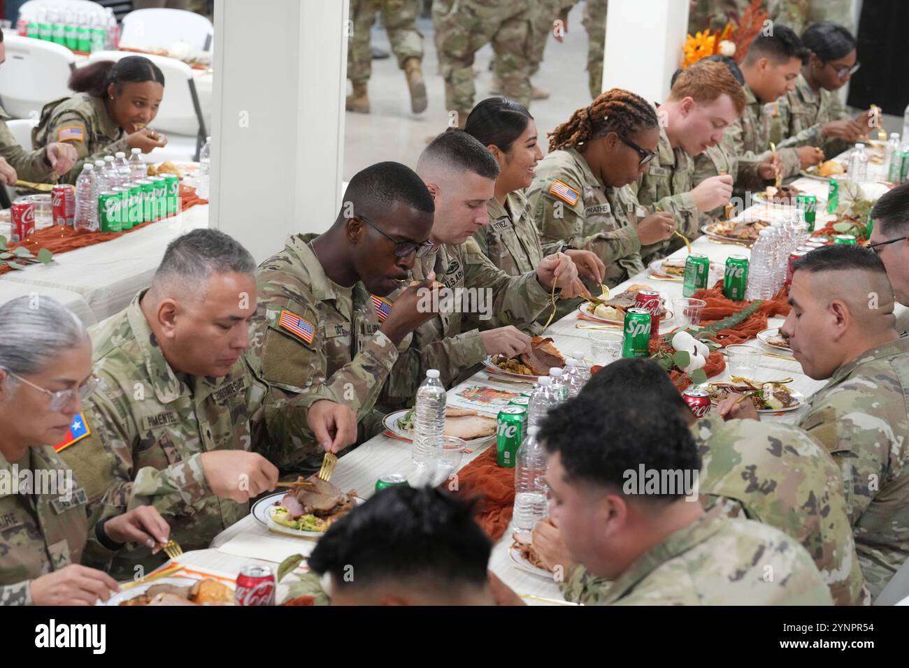 Eagle Pass Texas, USA, Nov 26 2024: Uniformed Texas National Guard ...