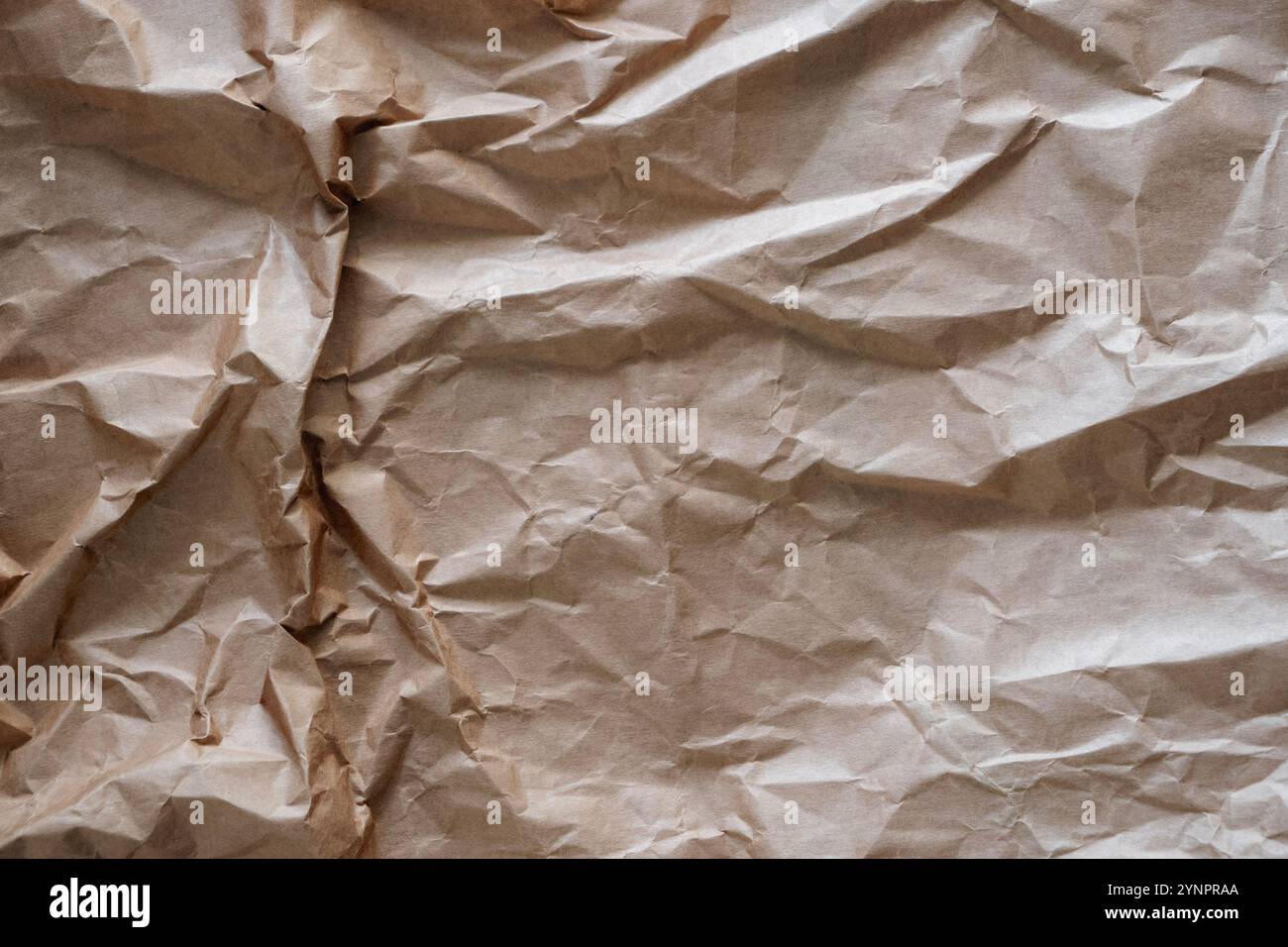 Abstract brown grunge paper background. Old wrinkled creased paper ...
