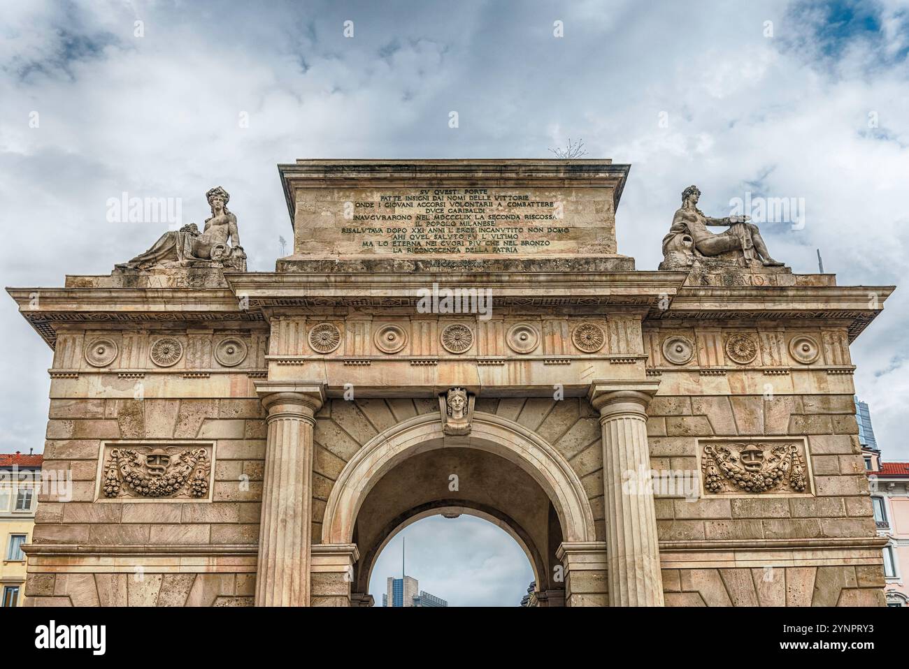 The iconic landmark Porta Garibaldi, previously known as Porta Comasina ...