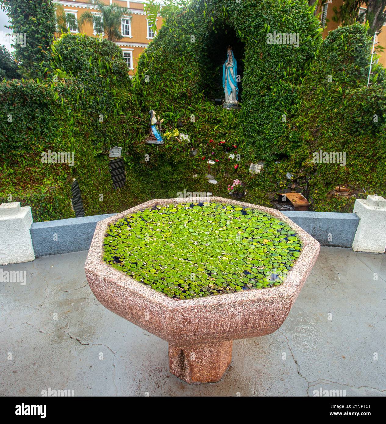 Baptismal font of the grotto of the Ukrainian Church of Prudentópolis ...