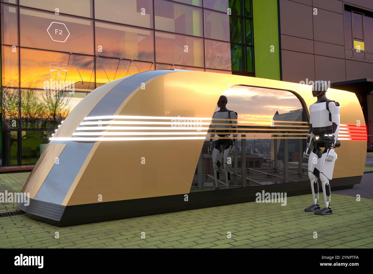 Tesla Robovan: A surprising new vehicle from Elon Musk Stock Photo - Alamy