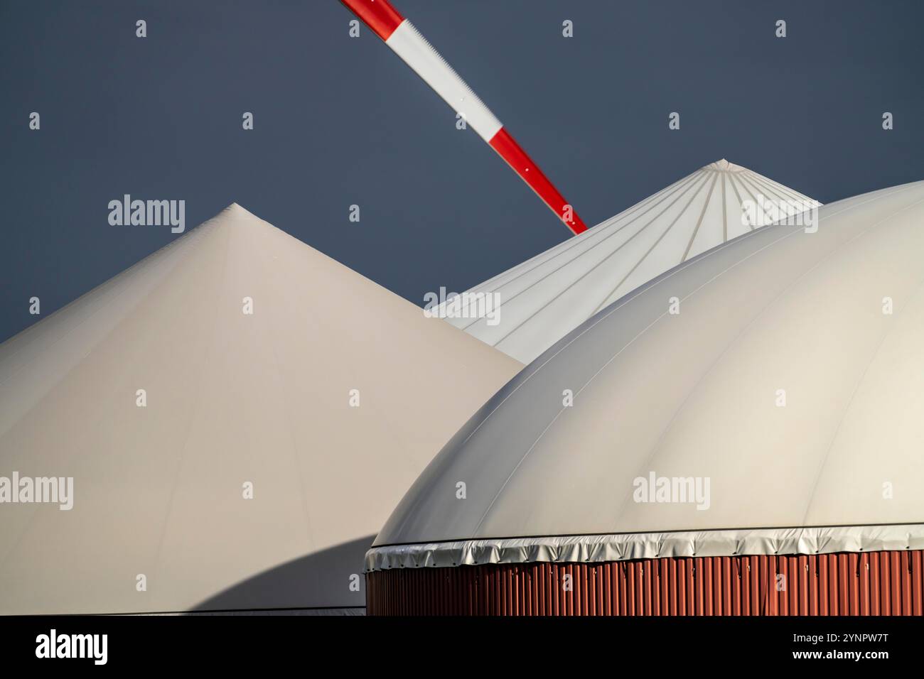 Gas storage of a biogas plant, wing of a wind energy plant, the gas is ...