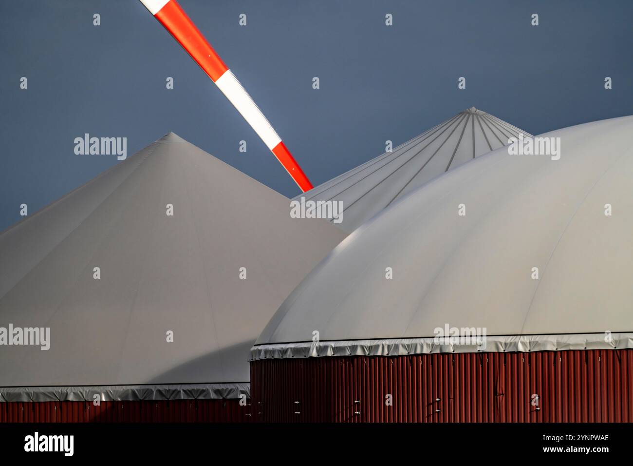 Gas storage of a biogas plant, wing of a wind energy plant, the gas is ...